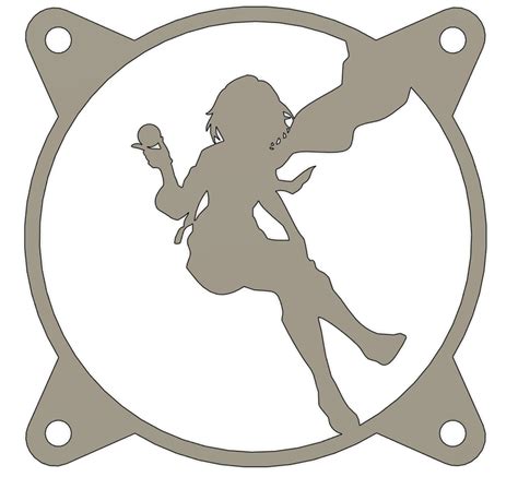 STL File Honkai Star Rail Topaz PC Fan Cover 3D Printable Design To