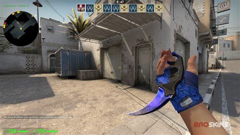 Karambit Doppler Factory New Phase 4 Hand Wraps Cobalt Skulls