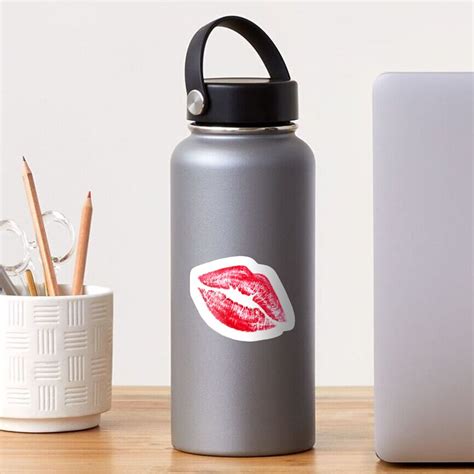 Kissing Sexy Lips Lipstick Sticker For Sale By Goodedesign Redbubble