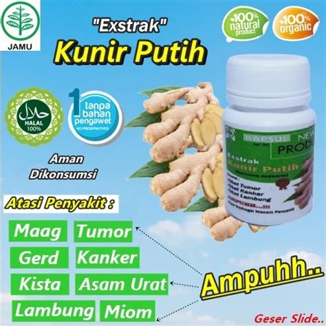 Jual OBAT ASAM LAMBUNG SAKIT MAAG GERD ASAM URAT KAPSUL KUNYIT PUTIH