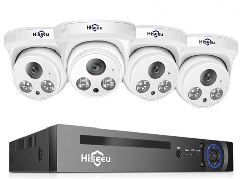 ᐉ Комплект Hiseeu Poe Ip відеоспостереження на 4 внутрішні камери 3 Мп • Краща ціна в Києві