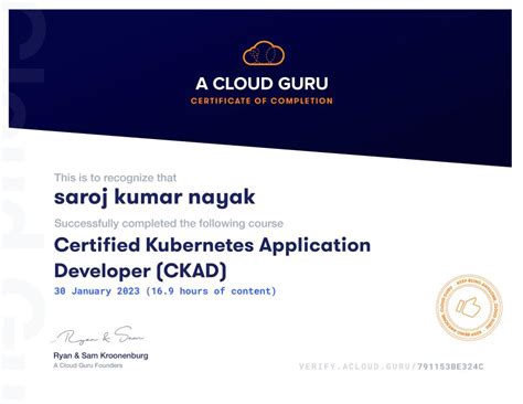 Saroj Nayak On Linkedin Certificate Of Completion A Cloud Guru