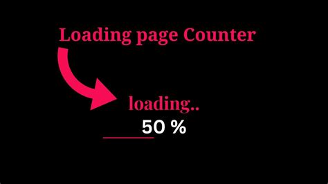 how to make number loading page counter using html css and jquery html