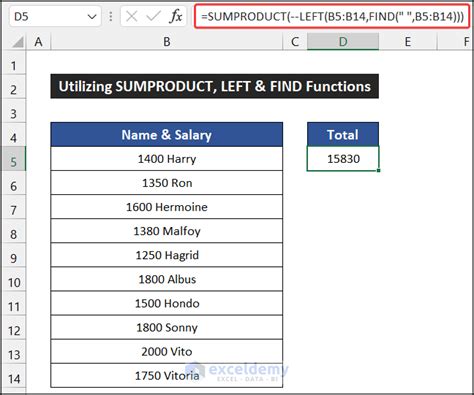 How To Sum Only Numbers And Ignore Text In The Same Cell In Excel 6