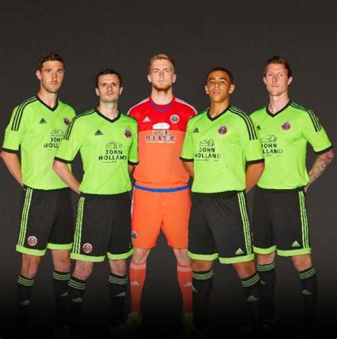 New Sheffield United Away Kit 2015 2016 Green SUFC Alternate Shirt 15
