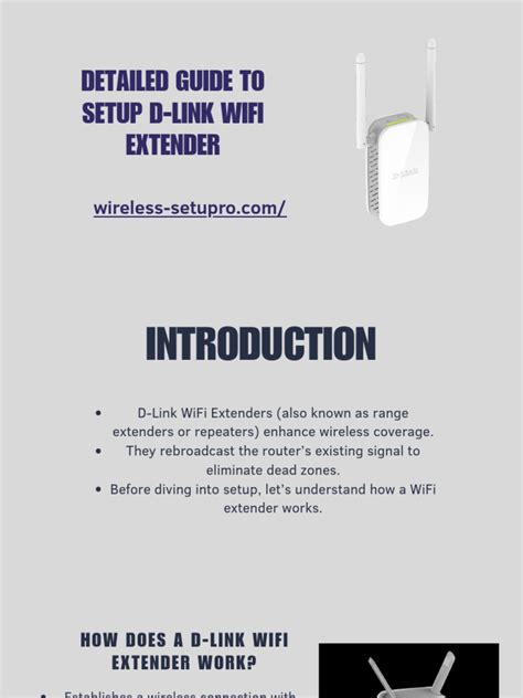 Detailed Guide To Setup D Link Wifi Extender Pdf