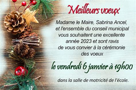 Voeux Du Conseil Saint Jean De Tholome