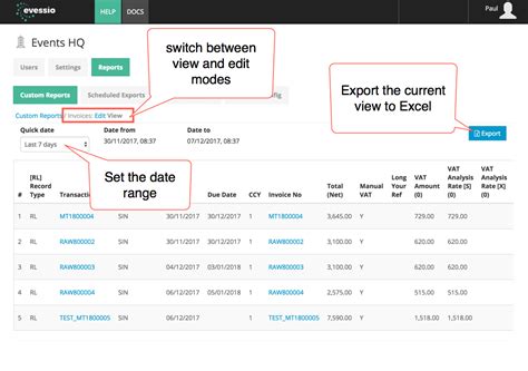 Reports Custom Reports Evessio Knowledge Base