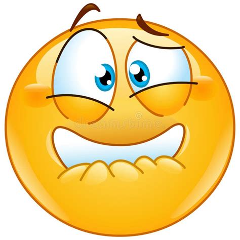 Stressed Face Emoticon
