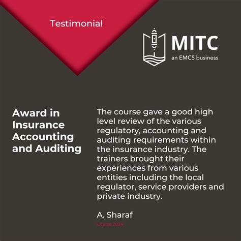 Mitc Courses Insurance Accounting Auditing Mitc
