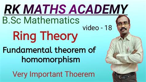 Definitions On Quotient Ring Homomorphism And Fundamental Theorem Of