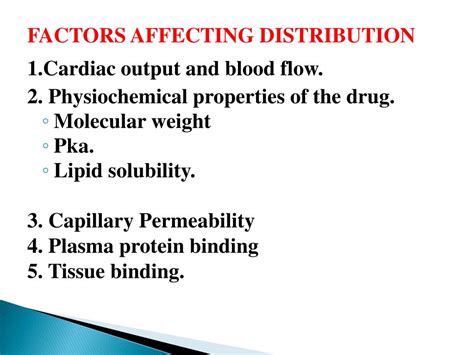 Ppt Pharmacokinetics Ii Bioavailability And Distribution Powerpoint