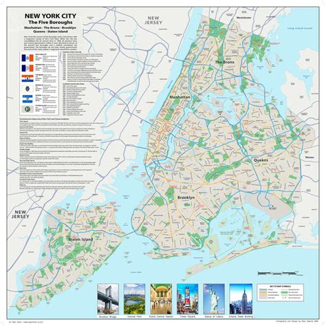 New York City Street Map The Five Boroughs I Love Maps