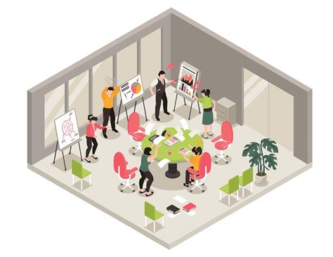 Isometric Team Conflict Concept 13567846 Vector Art At Vecteezy