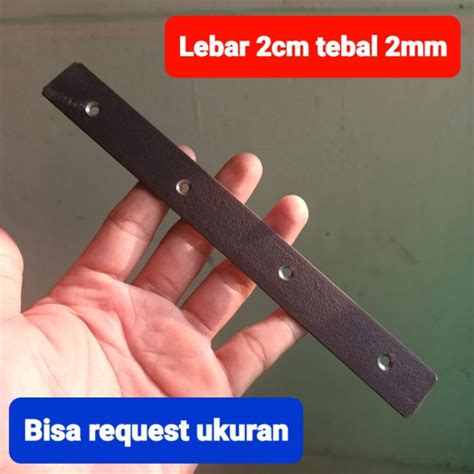 Jual Besi Plat Penguat Sambungan Lebar 2cm Tebal 2mm Shopee Indonesia