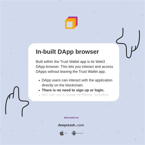 In Built Dapp Browser Deepstash