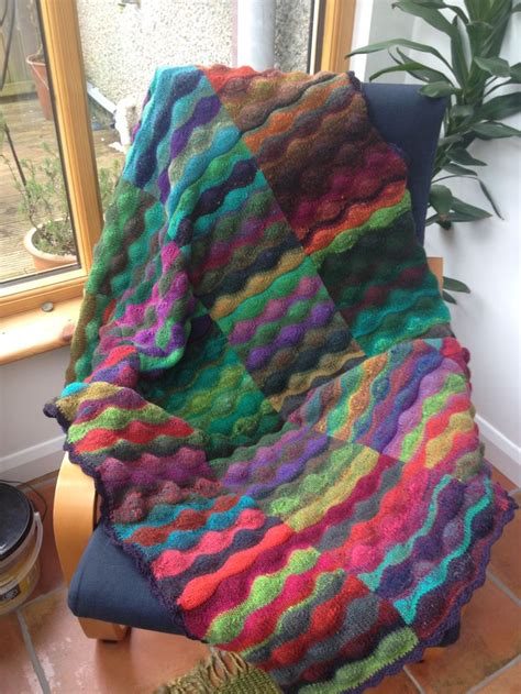 Lizard Ridge Knitted Blanket