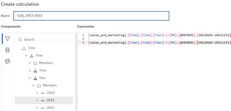 Adding Calculation On Dashboard Cognos Analytics