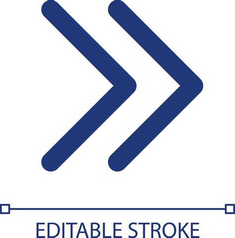 Right Double Arrow Pixel Perfect Rgb Color Ui Icon Fast Forward Speed Up Simple Filled Line