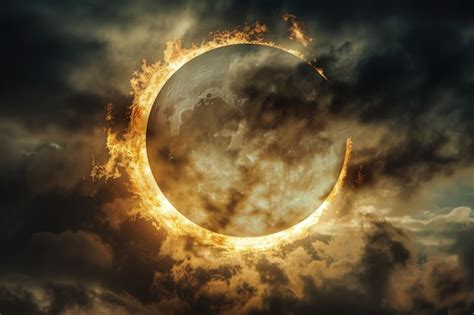 Premium Photo Solar Eclipse Generative AI