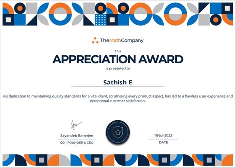 Sathish Kumar On Linkedin Themathcompany Award Work Qaengineer