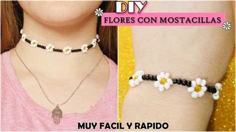 Tutorial Flores Con Mostacillas Choker Pulsera YouTube
