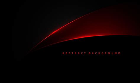 Premium Vector Abstract Red Curve Grey Metallic With Black Blank