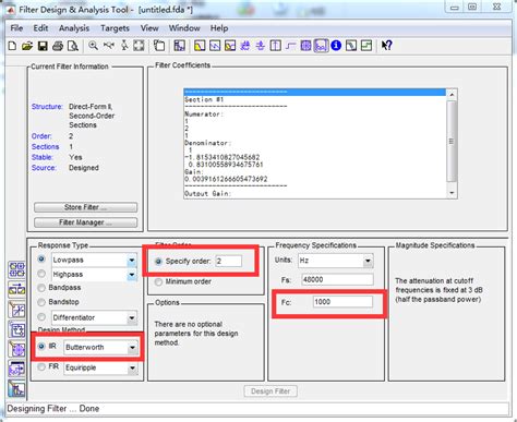 How To Setup A Second Order C Iir Filter With Matlab Memories