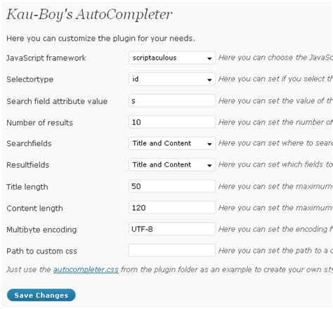 Kau Boys Autocompleter Plugin Kau Boys