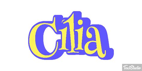 Cilia Name Animated  Logo Designs