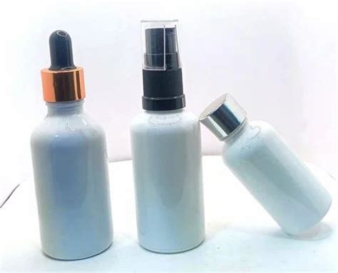 30ml White Coated Glass Bottle With Dropper For Cosmetics At ₹ 17