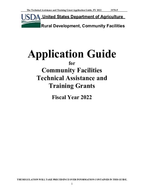 Fillable Online Usda Rural Development Application Guide For Community Fax Email Print