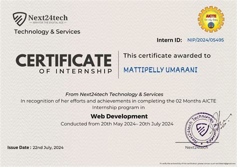 Uma Rani On Linkedin Webdevelopment Internship Careergrowth