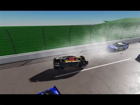 Nascar Airborne Crash Talladega Roblox Youtube
