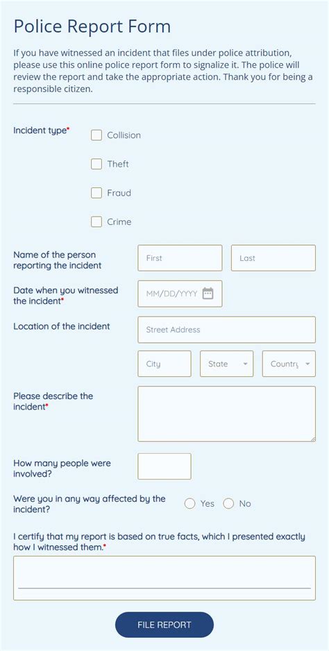 Online Tool Issue Form Template 123 Form Builder