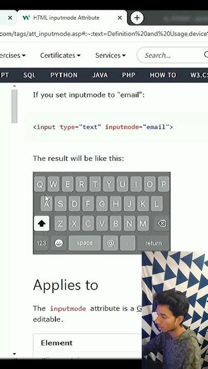 Html Input Attribute Coding Developer Programming Javascript Python Java Youtube