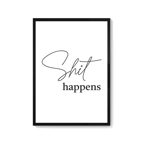 Shit Happens Humorous Greeting Card