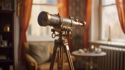 Premium Ai Image Amateur Telescope In The Room Generative Ai