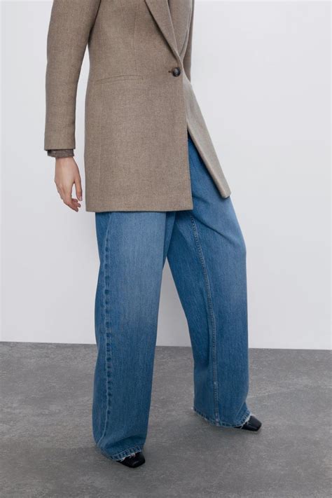 버튼 울 프록 코트 Zara 대한민국 코트 블레이저 버튼