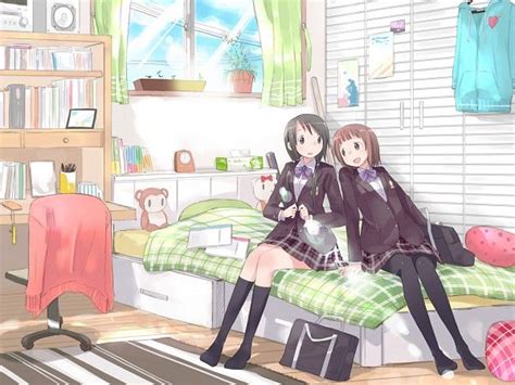 部屋のアニメ。anime Room イラスト アニメ かわいい