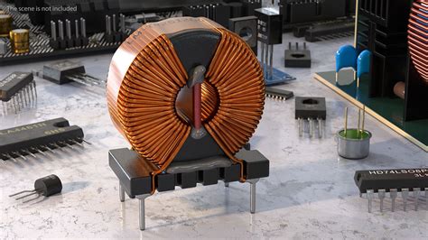 Common Mode Choke Filter Inductor 3d Model 24 3ds Blend C4d Fbx