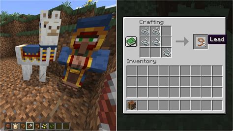 Minecraft Lead Guide How To Get Crafting Recipe And Uses