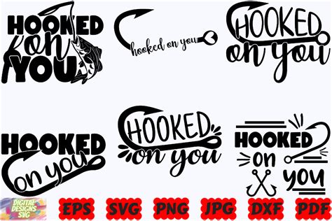 Hooked On You Svg Hook Svg Hooker Svg Graphic By