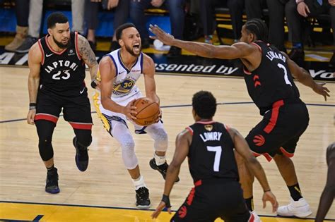 Raptors 123 Warriors 109 Steph Currys Brilliance Not Enough For