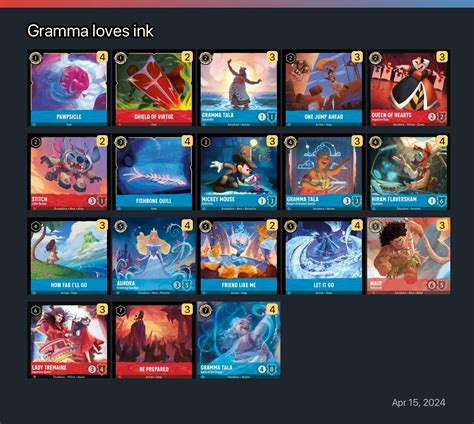 Gramma Loves Ink Lorcana Deck Disney Lorcana