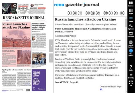 Reno Gazette Journal How Do I Use The E Edition