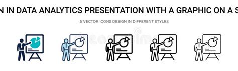 Person In Data Analytics Presentation With A Graphic On A Screen Icon