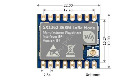 Sx1262 Lora 芯片模组core1262 868m 远距离通信 抗干扰