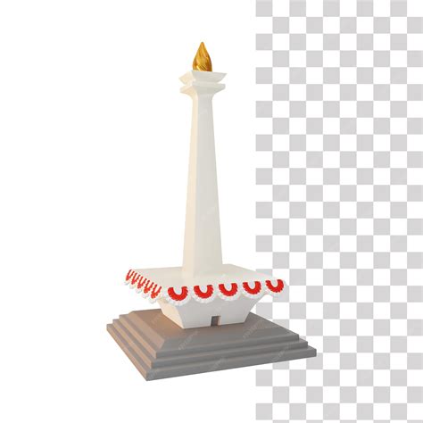 Premium Psd 3d Monas Monument Illustration