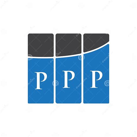 Ppp Letter Logo Design On Black Backgroundppp Creative Initials Letter